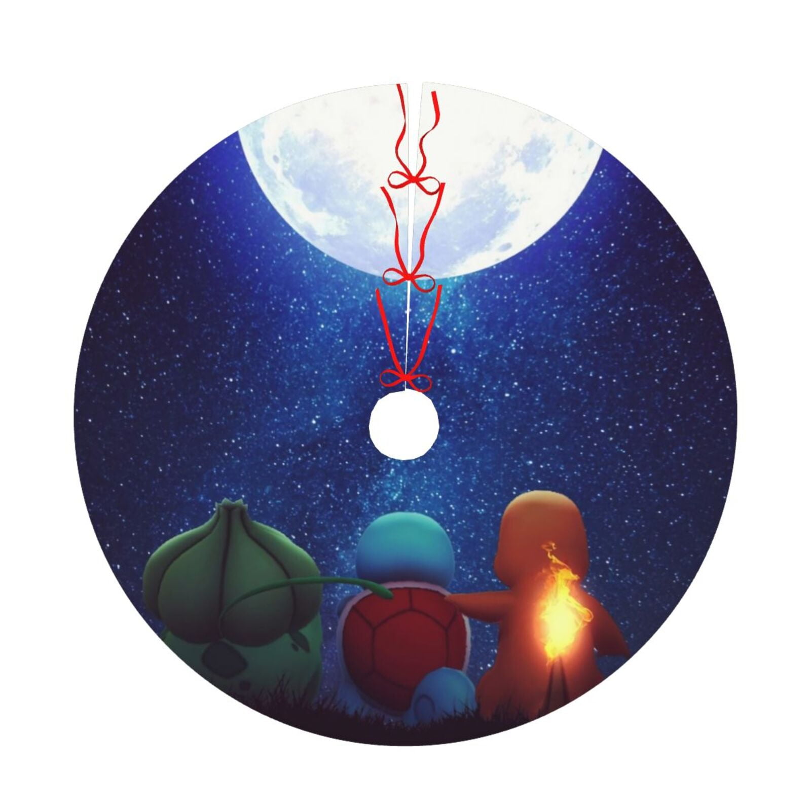 Pokemon Charmander Squirtle Bulbasaur Christmas Tree Skirt Collar 36 ...