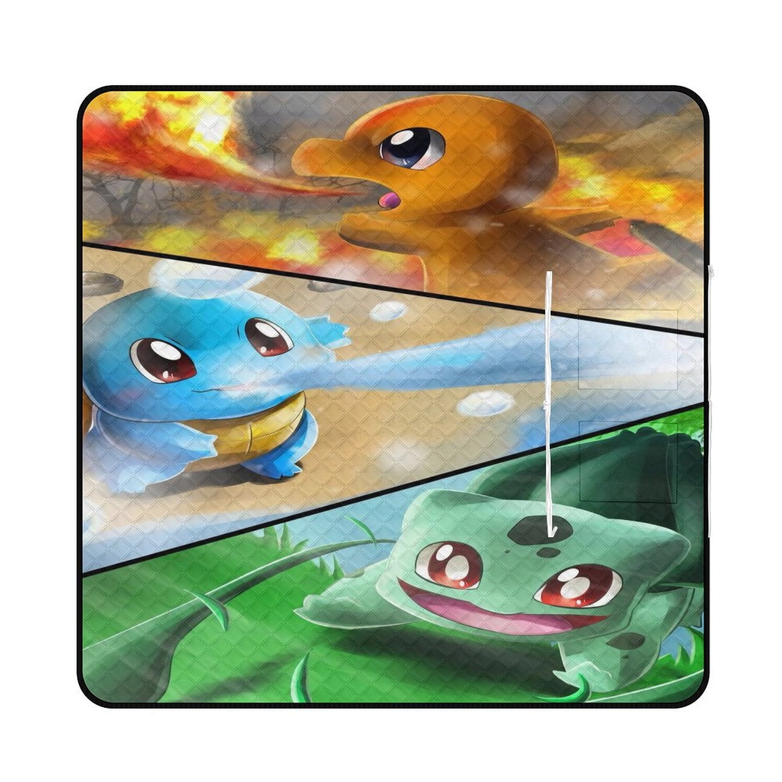 Pokemon-Charmander Squirtle Bulbasaur Extra Large Picnic Blanket ...
