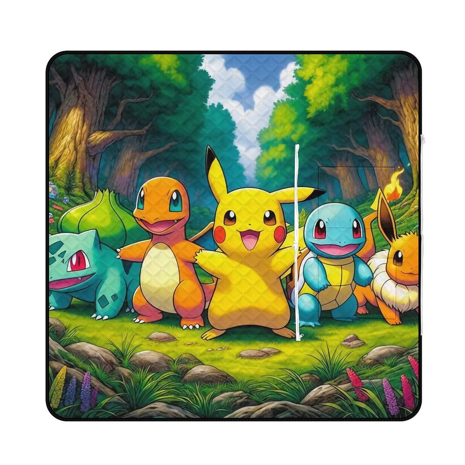Pokemon- Charmander Squirtle Bulbasaur Extra Large Picnic Outdoor ...