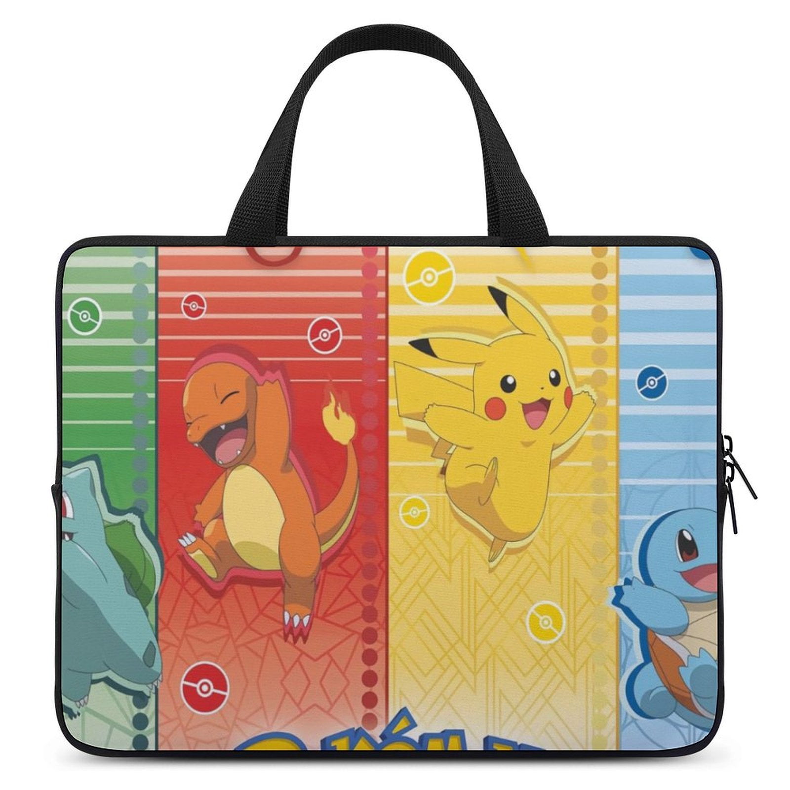 Pokemon Charmander Squirtle Bulbasaur Laptop Bag for Women Men 12 Inch ...