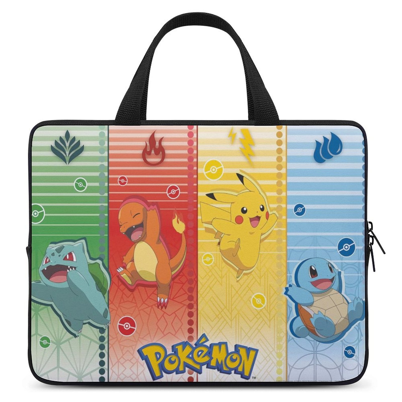 Pokemon Charmander Squirtle Bulbasaur Laptop Bag for Women Men 17 Inch ...