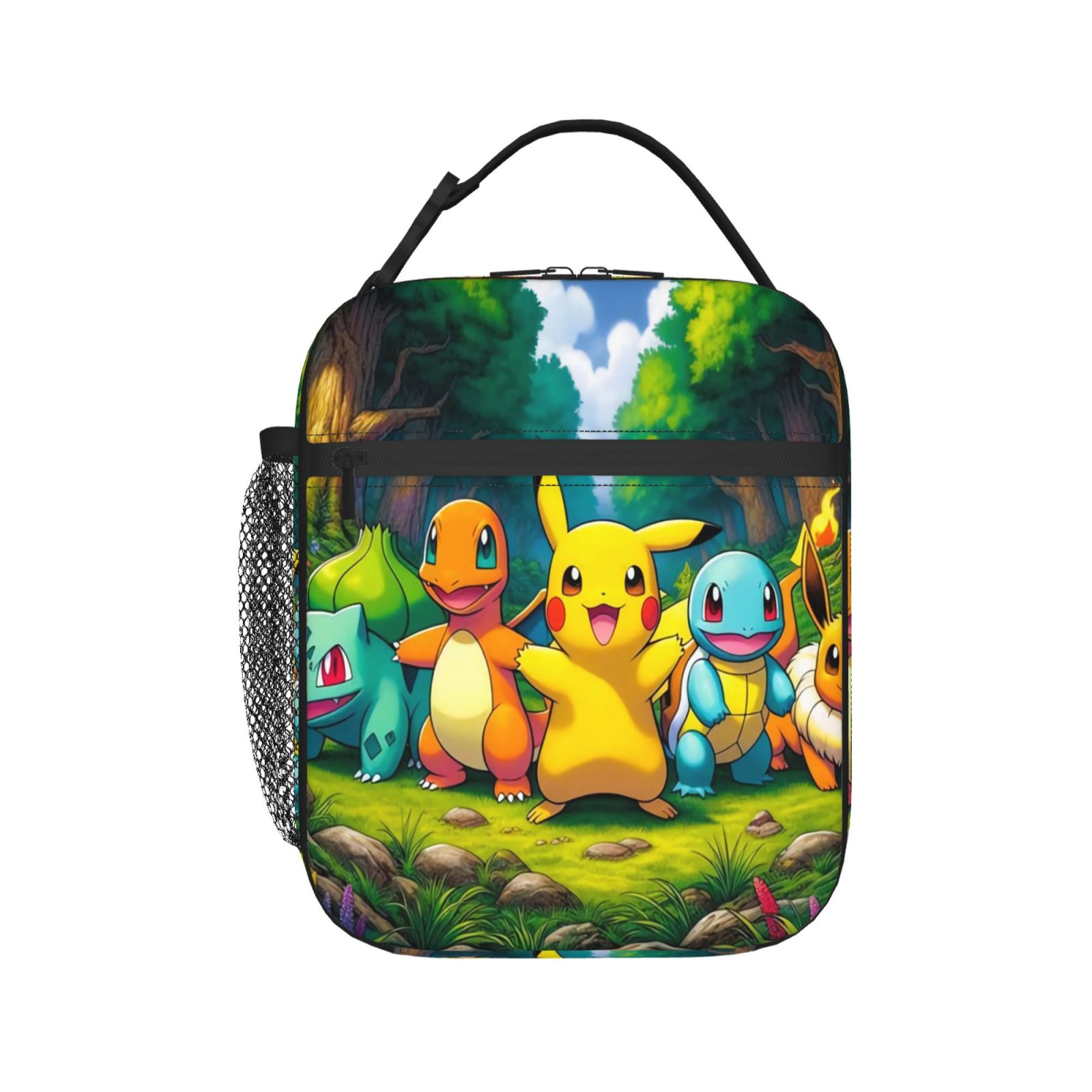 Pokemon- Charmander Squirtle Bulbasaur Lunch Box for Men,Reusable ...
