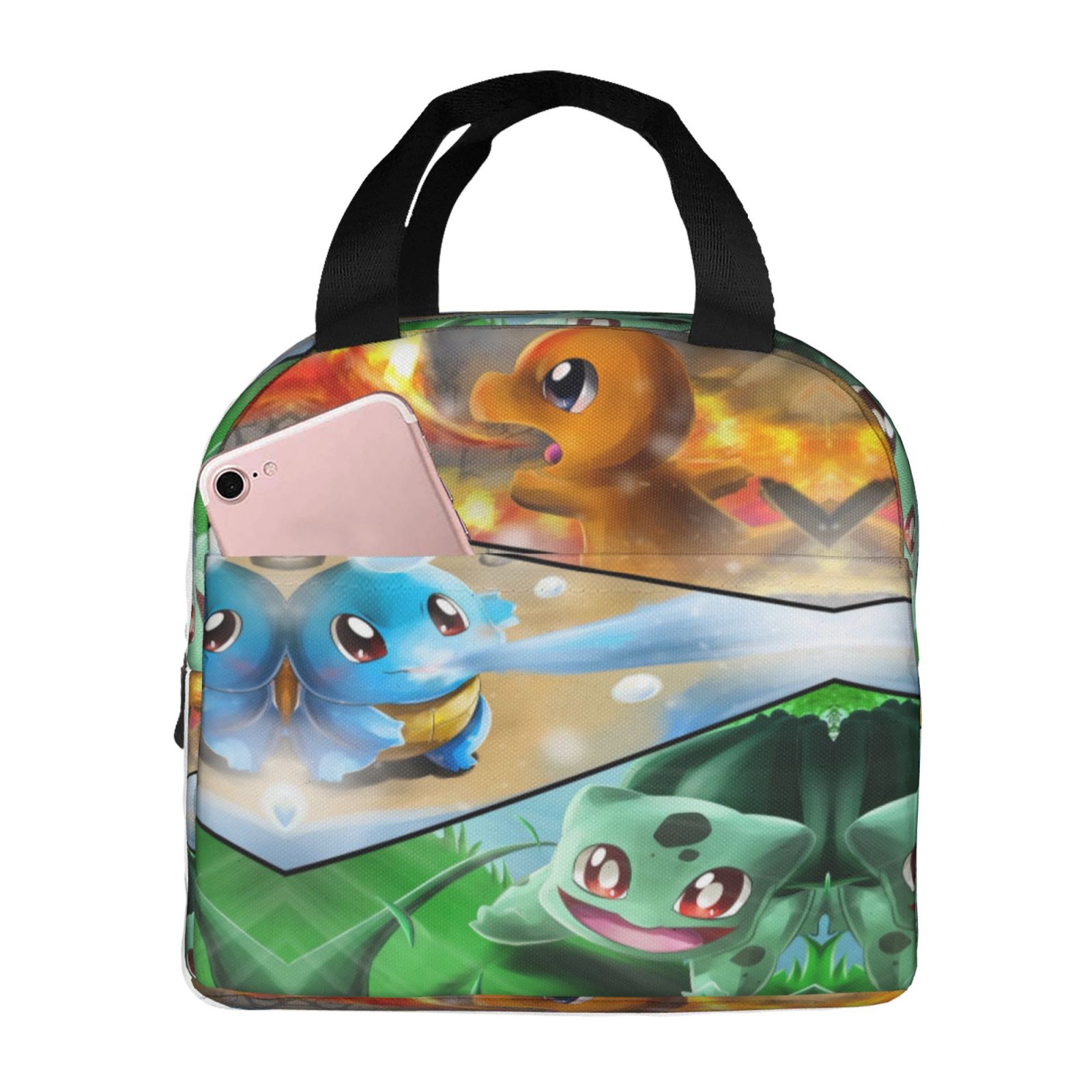 Pokemon-Charmander Squirtle Bulbasaur Lunch Box for Men/Women Insulated ...