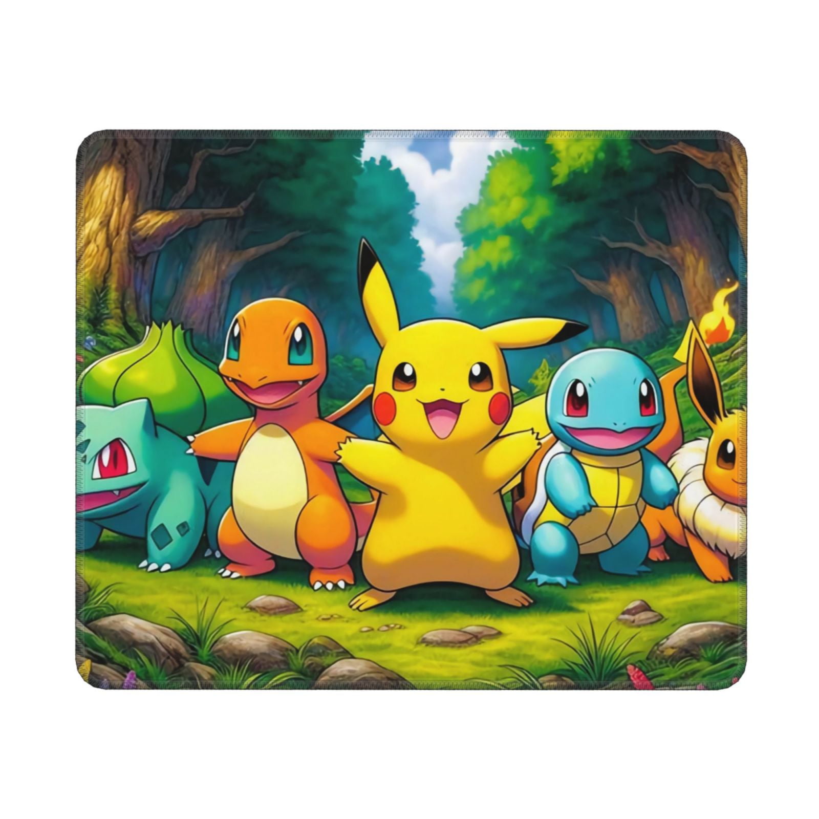 Pokemon- Charmander Squirtle Bulbasaur Mouse Pad,Kawaii Anime Cat Mouse ...