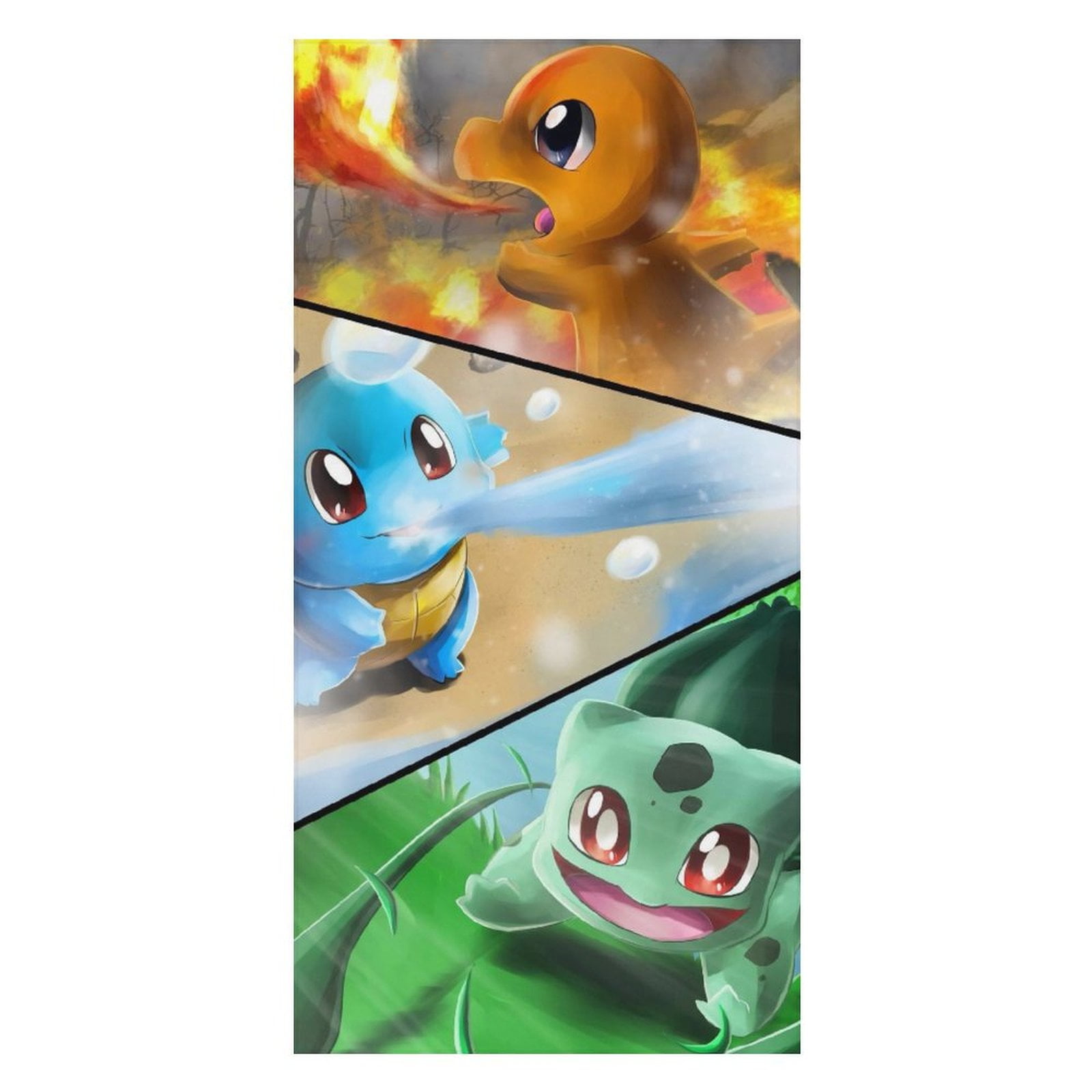 Pokemon-Charmander Squirtle Bulbasaur Oversized Beach Towels, Pool ...