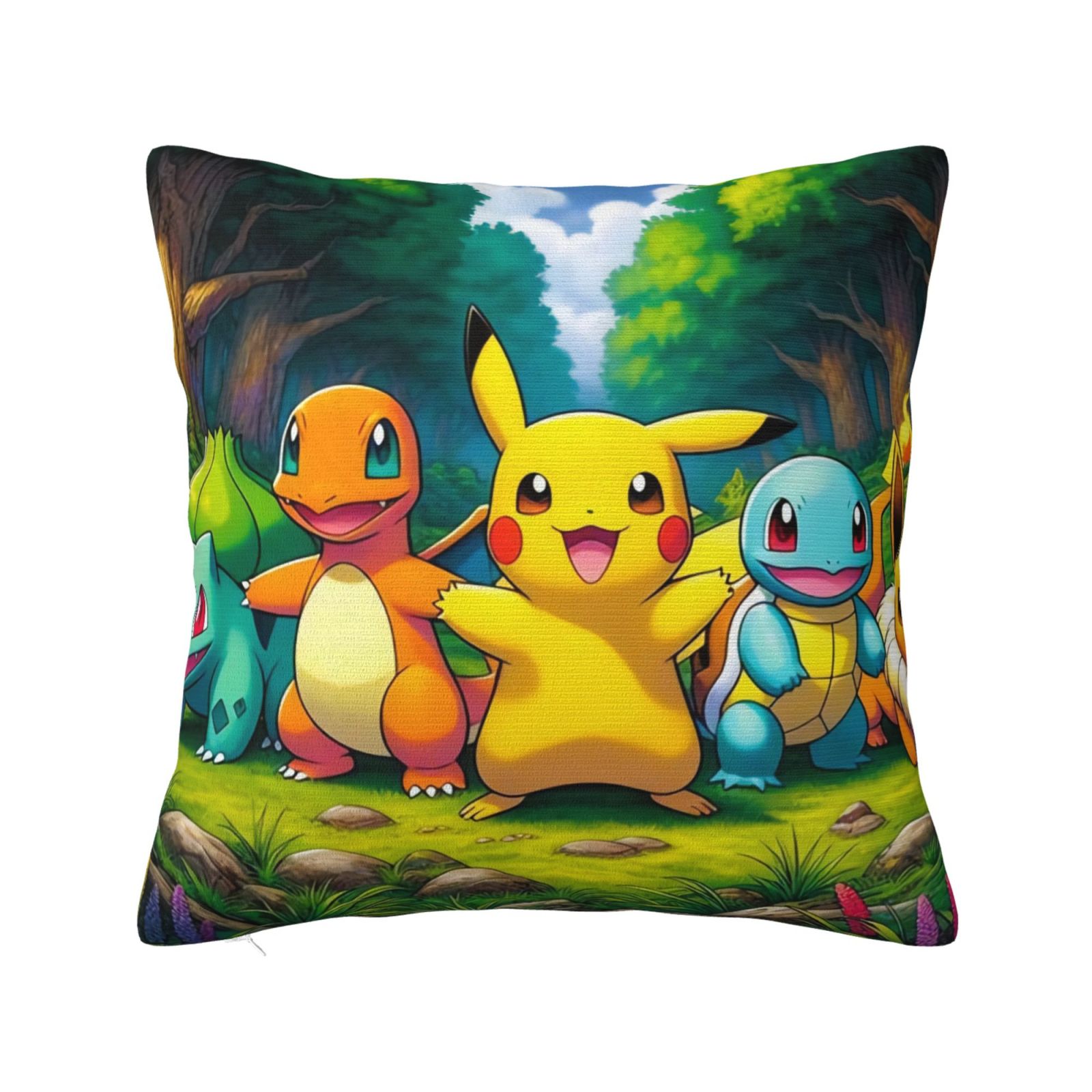 Pokemon- Charmander Squirtle Bulbasaur Pillow Covers,Polyester ...