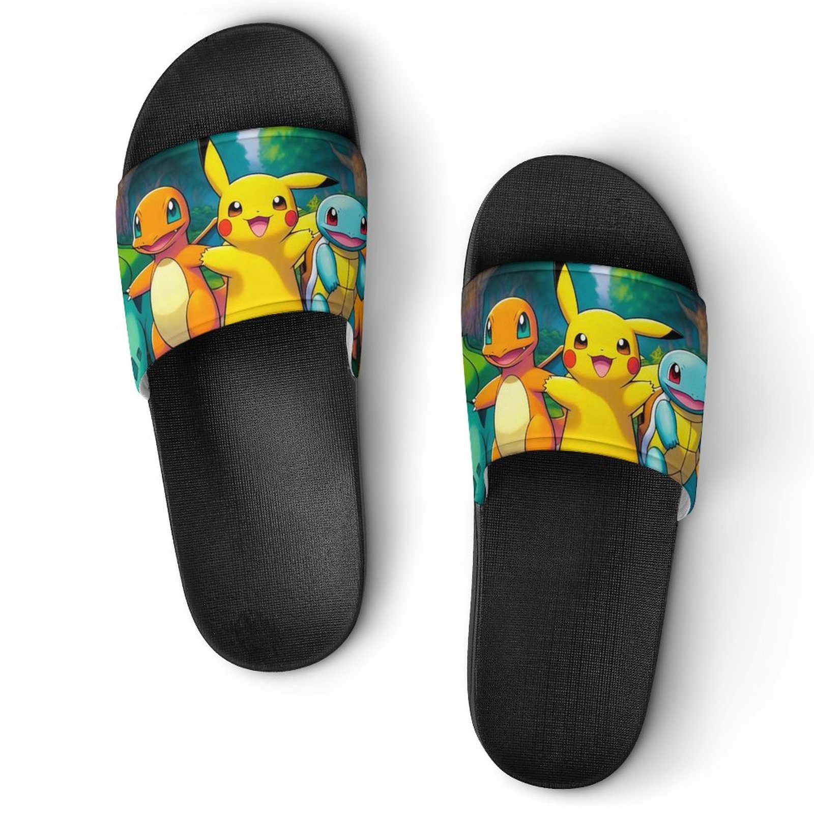 Pokemon- Charmander Squirtle Bulbasaur Slippers for Men and Women,House ...