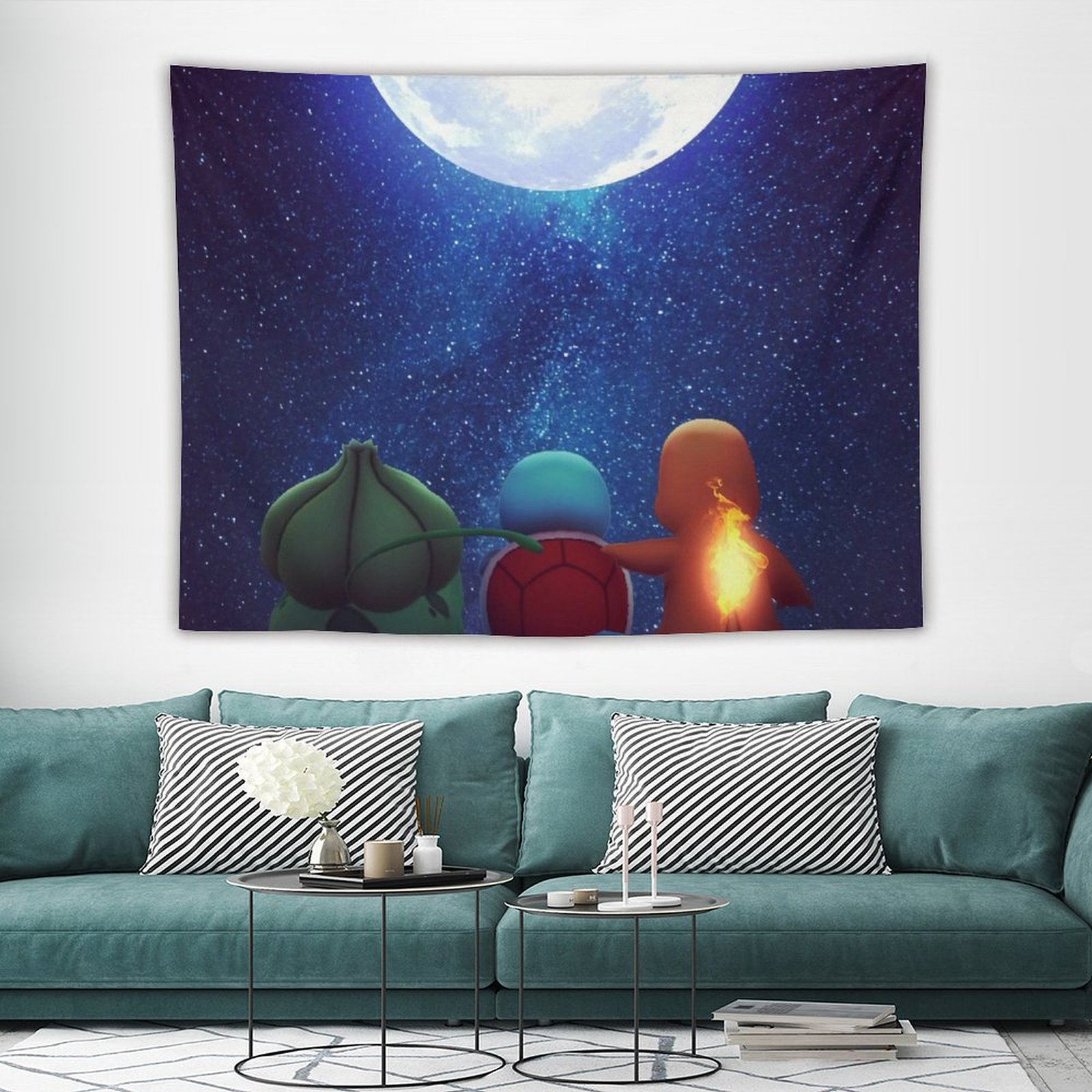 Pokemon Charmander Squirtle Bulbasaur Tapestry,Pokemon Charmander ...