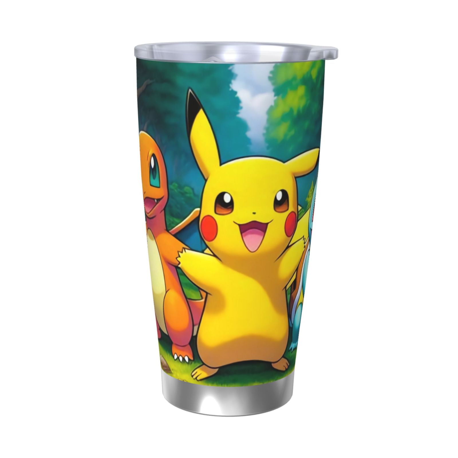 Pokemon- Charmander Squirtle Bulbasaur Tumbler with Lid Stainless Steel ...