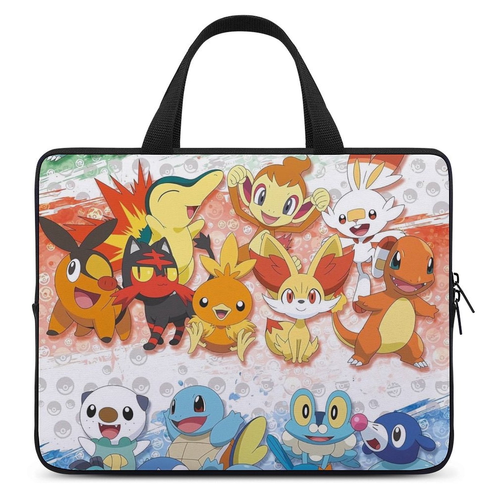 Pokemon-Charmander Squirtle Bulbasaur6 Laptop sleeve with Handle ...