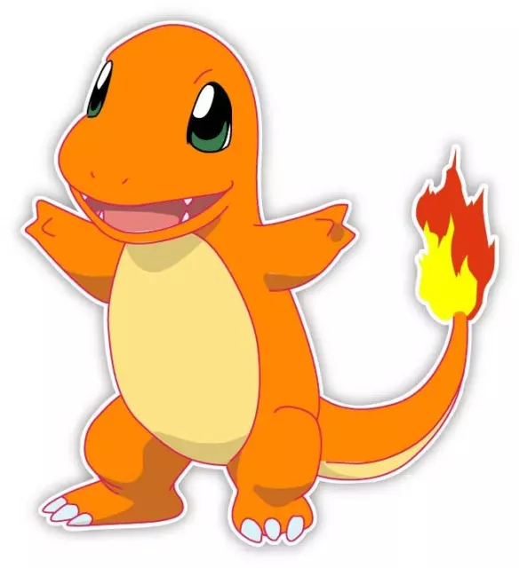 Pokemon Charmander Sticker Phone Decal Water Bottle Stickers Car Decals ...