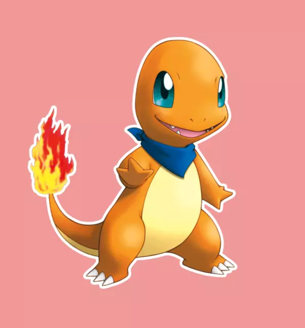 Pokemon Charmander Sticker Phone Decal Water Bottle Stickers Car Decals ...