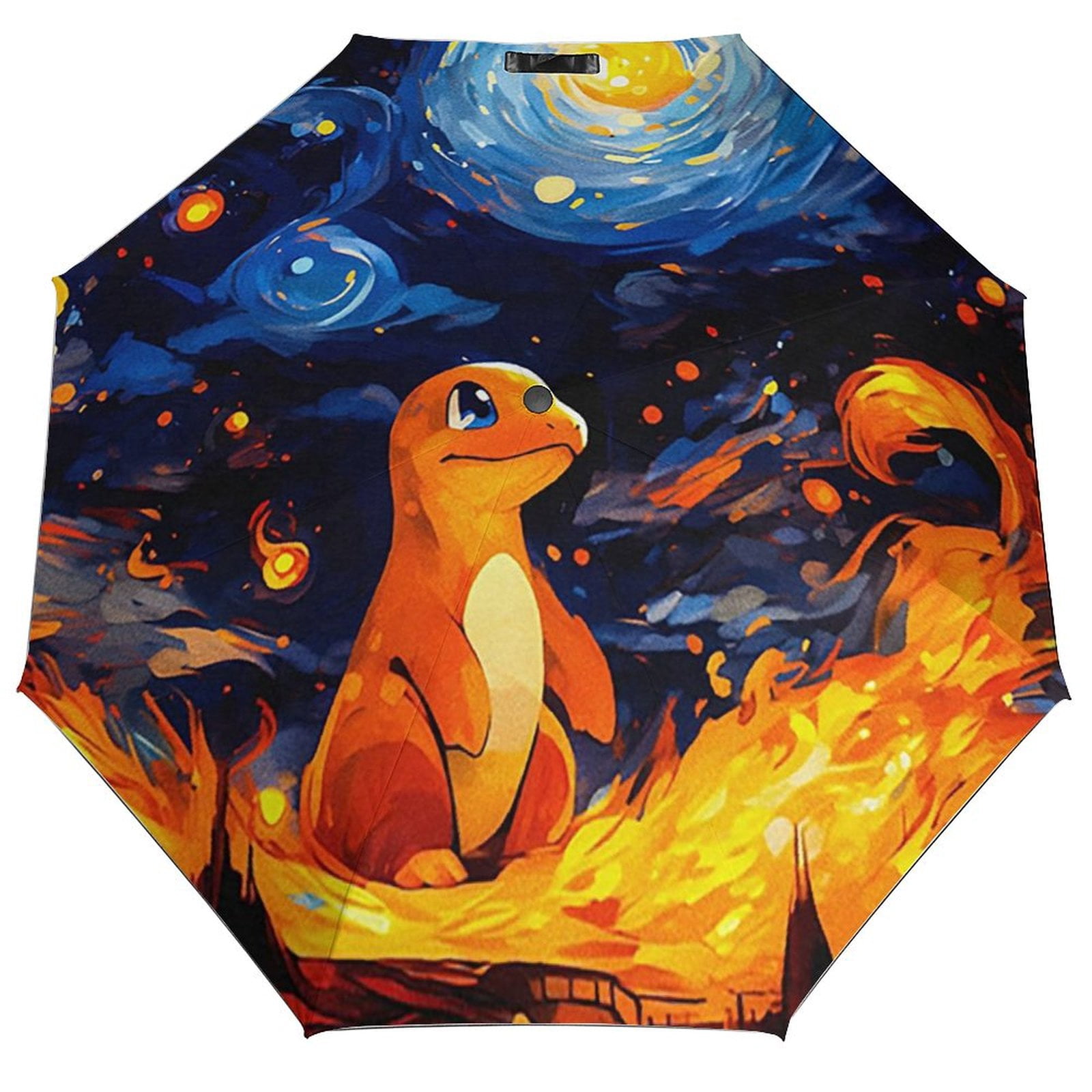 Pokemon Charmander Sun umbrella Automatic Open/Close Sun Rain Travel ...