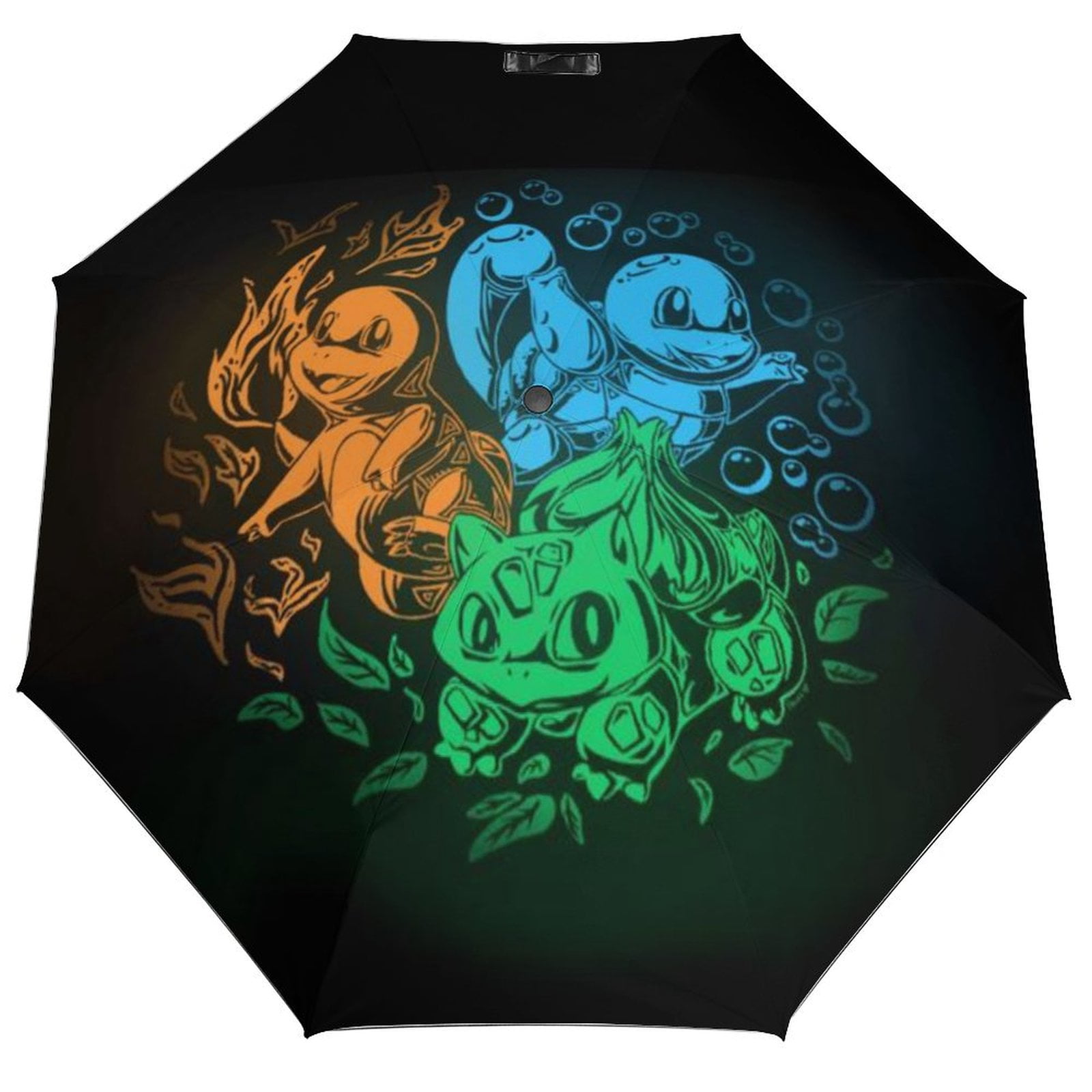 Pokemon Charmander Sun umbrella Automatic Open/Close Sun Rain Travel ...