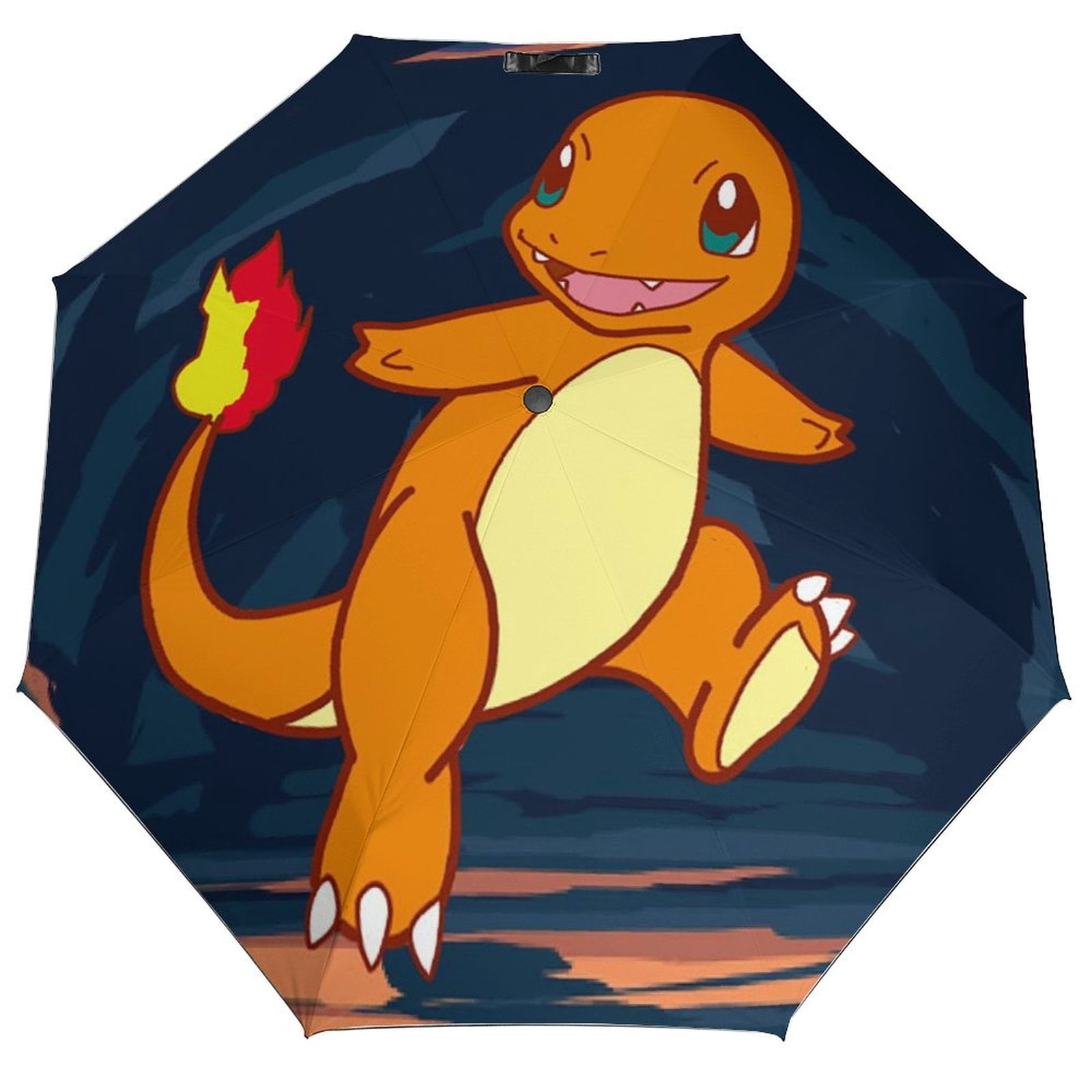 Pokemon Charmander Sun umbrella Automatic Open/Close Sun Rain Travel ...