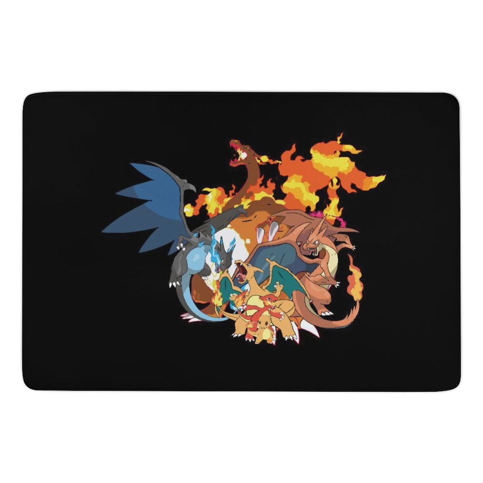 Pokemon_Charmander Velvet Floor Mat，Washable Rug for Living Room ...