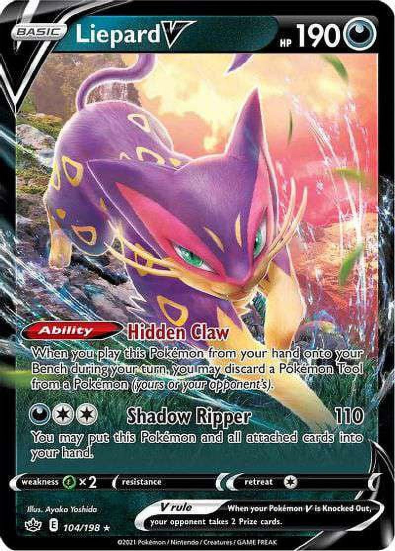 Pokemon Chilling Reign Liepard V #104 - Walmart.com