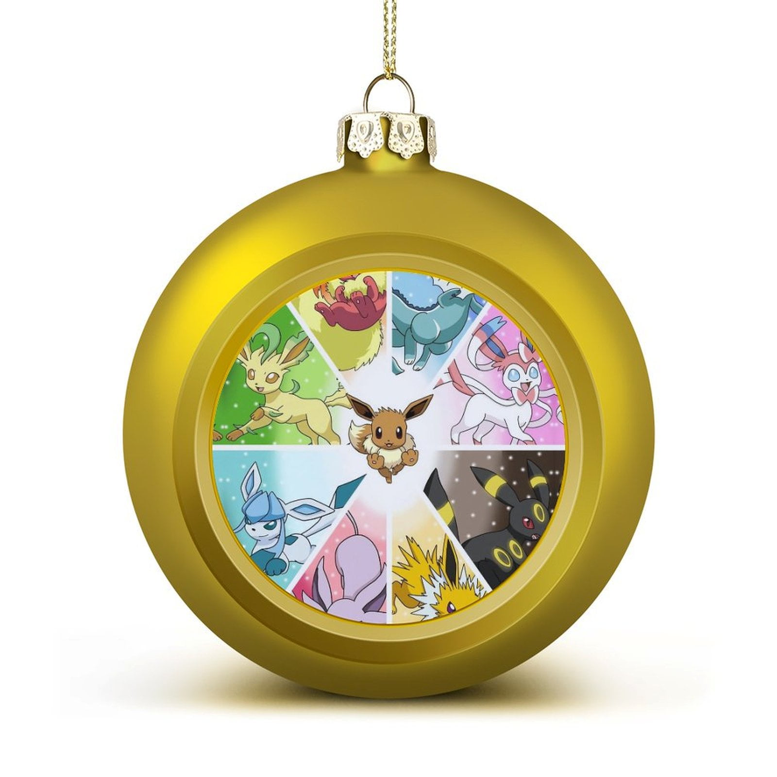 Pokemon Christmas Ball Ornaments for Tree,Red and Green Glittering ...