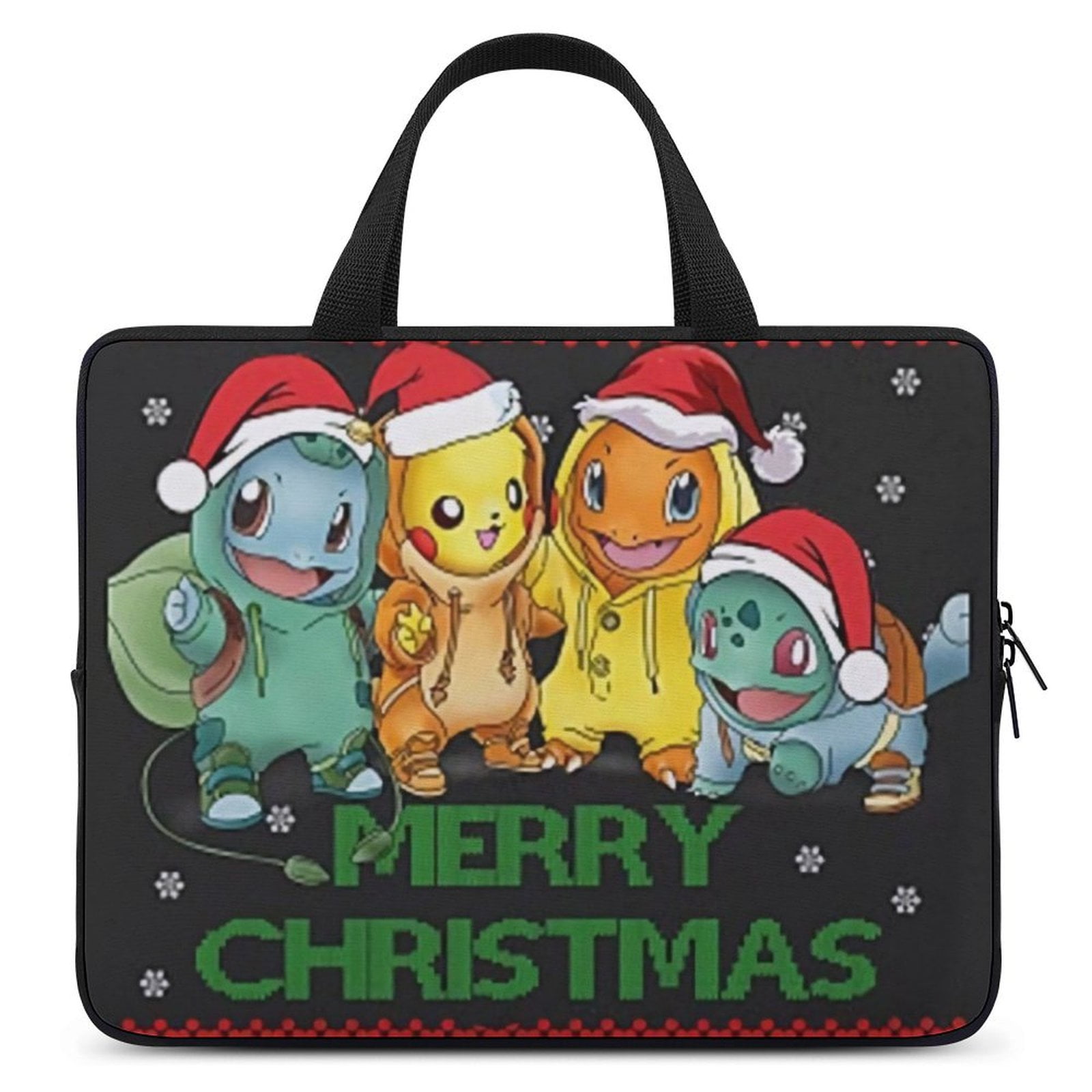 Pokemon Christmas Charmander Squirtle Bulbasaur Laptop Bag,Laptop Tote ...