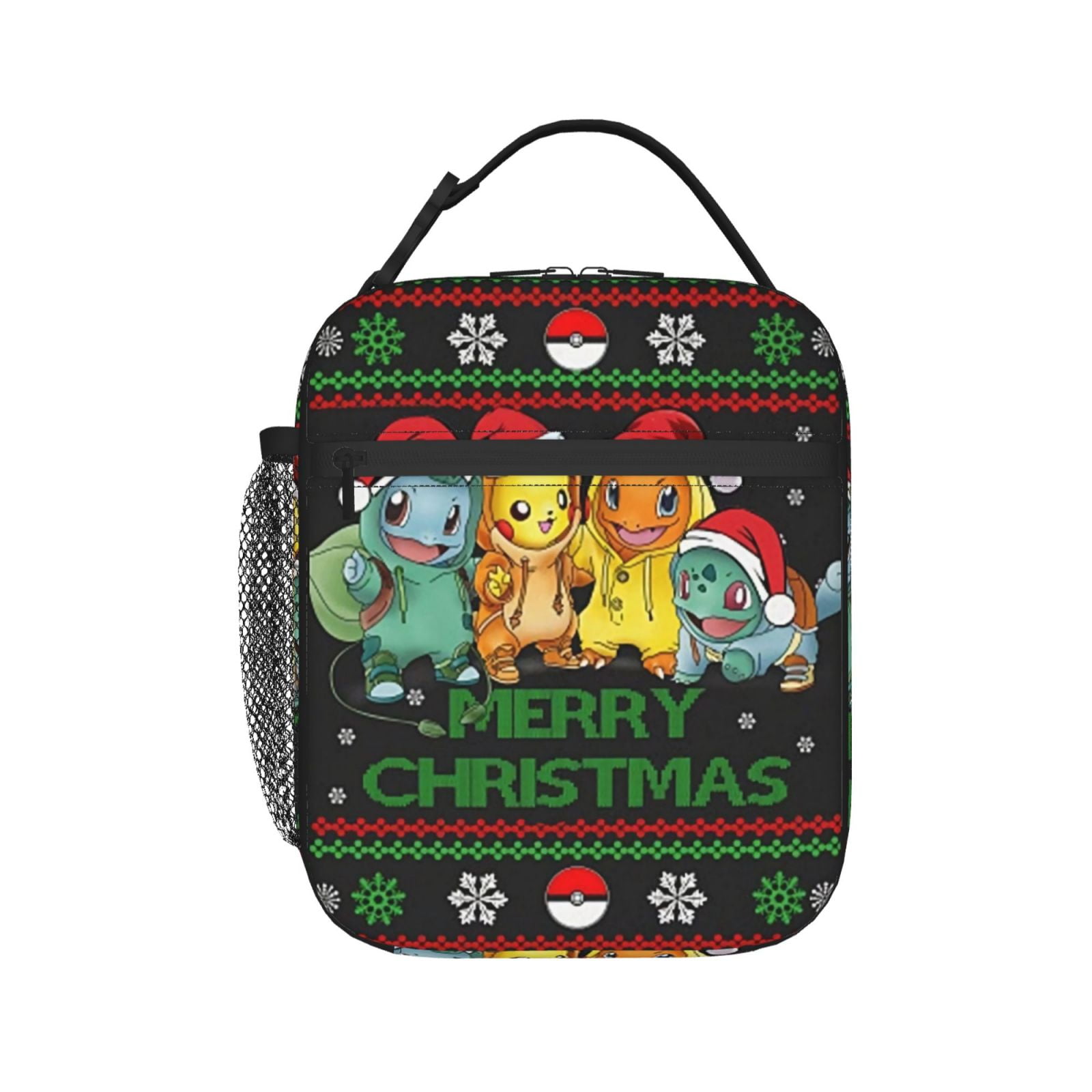 Pokemon Christmas Charmander Squirtle Bulbasaur Lunch Box for Men ...