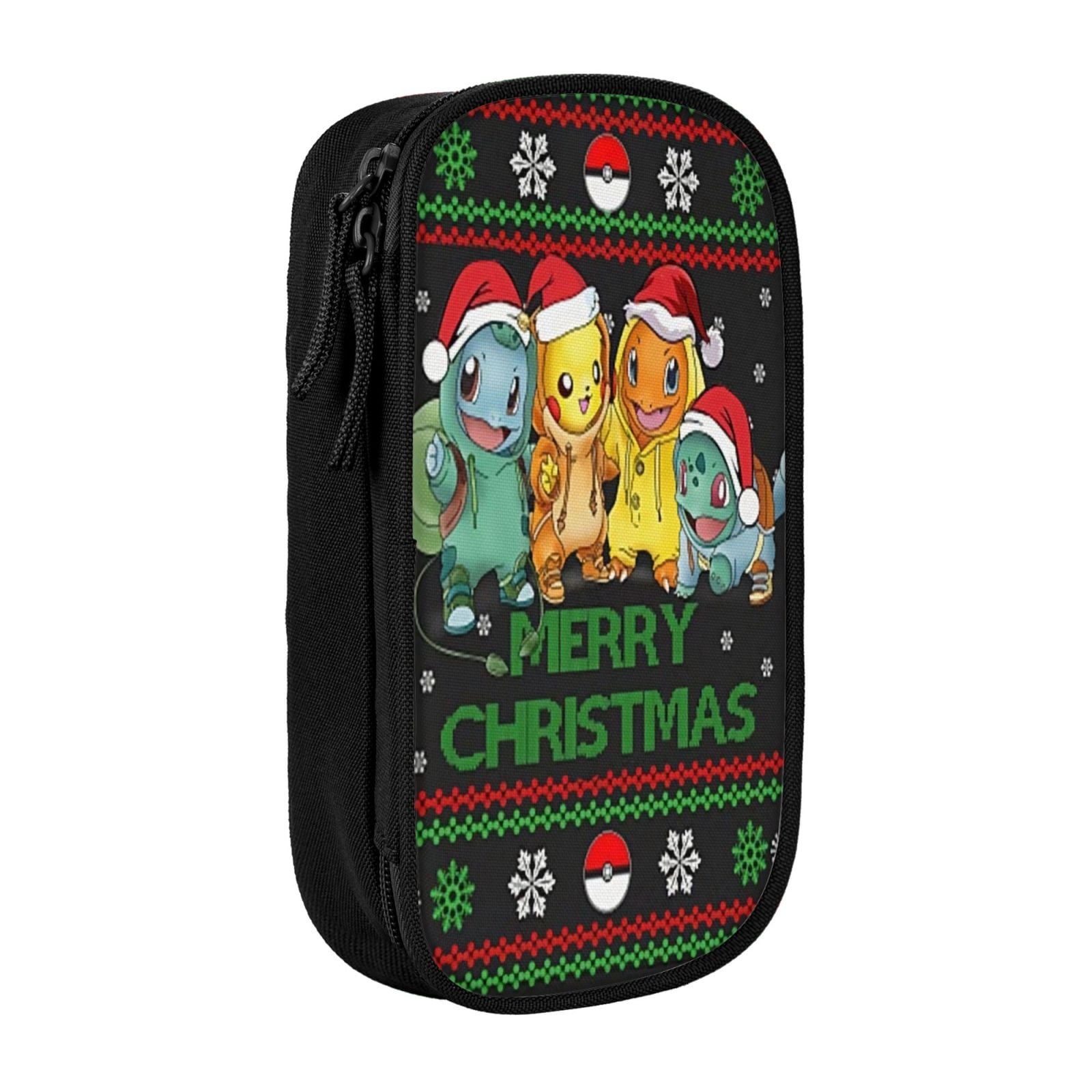Pokemon Christmas Charmander Squirtle Bulbasaur Pencil Case,Pencil ...