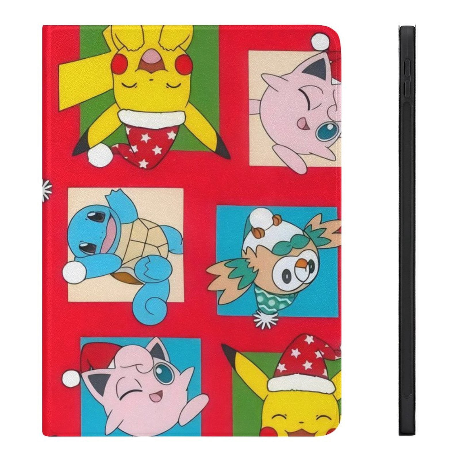 Pokemon Christmas The ipad pen slot case thin folding Smart case Soft ...