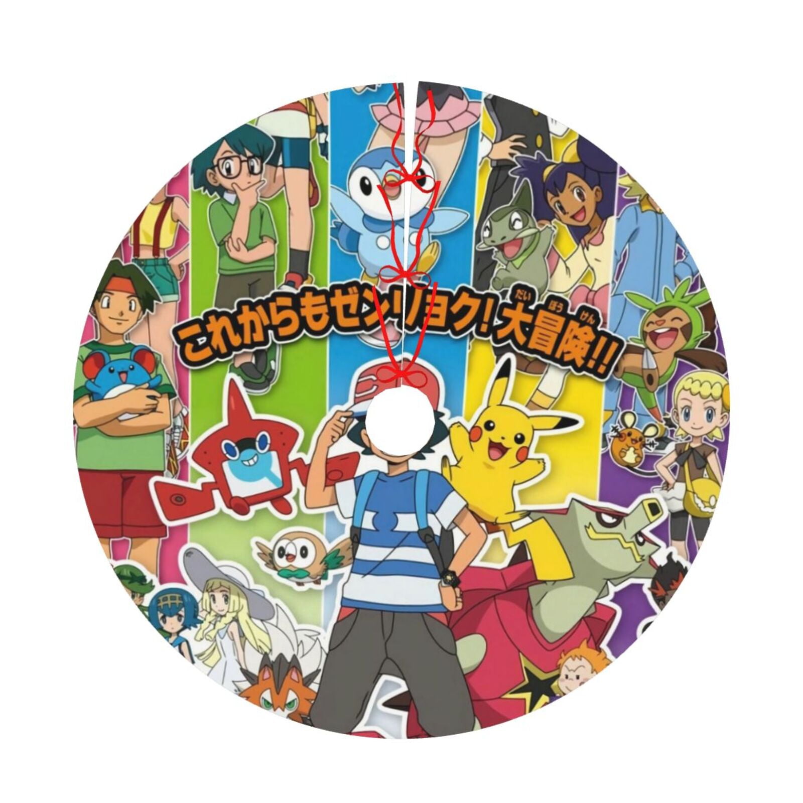 Pokemon. Christmas Tree Skirt 48 Inch Xmas Tree Skirts Mat for Merry ...
