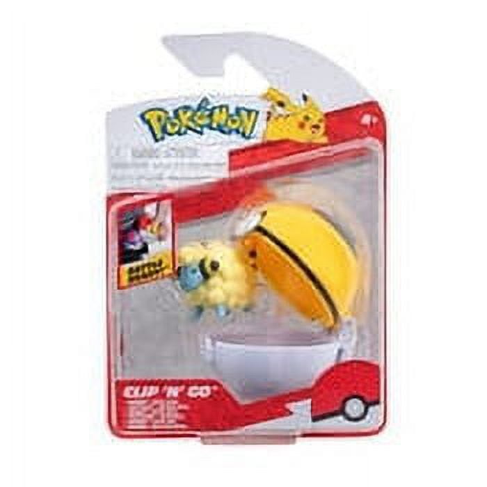 PokÃ©mon Clip â€˜Nâ€™ Go Mareep Figure, Level Ball Accessory ...