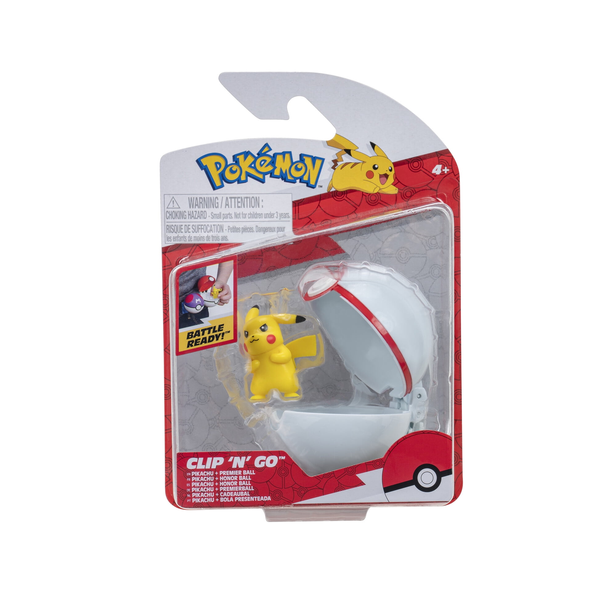 Jazwares Pokemon Clip N Go Pikachu - 2 inch - Walmart.com