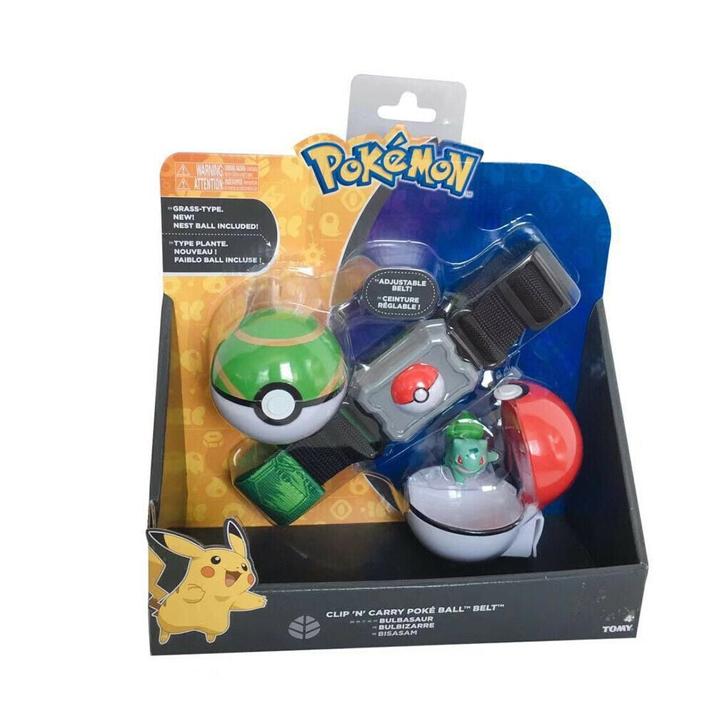 Pokemon Bulbasaur Clip 'n' Carry Poke Ball Belt Set - Walmart.com