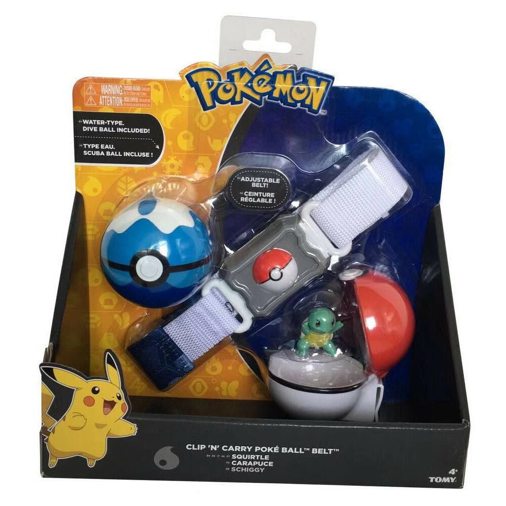 Pokemon Clip 'n' Carry Poke Ball Belt- Squirtle - Walmart.com