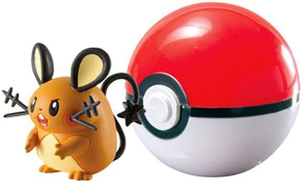 Pokemon Clip n Carry Pokeball Dedenne & Poke Ball Figure Set - Walmart.com