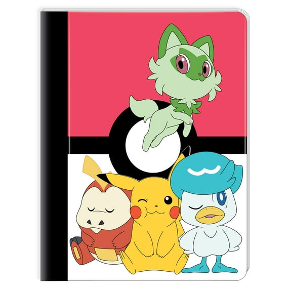 Pokémon Composition Writing Notebook, Wide Rule, 7.5" x 9.75", 80 ...