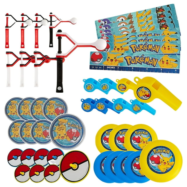 Pokemon Core Mega Mix 48pc Party Favor Pack, Birthday Toy Gifts Set ...