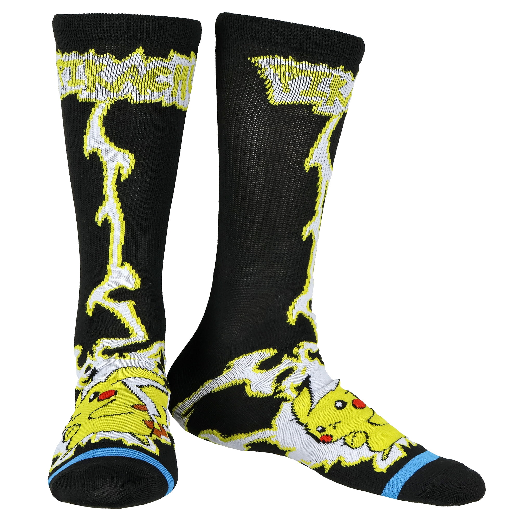 Pokemon Crew Socks Men's Pikachu Electric Shock 1 Pair Socks for Shoe ...