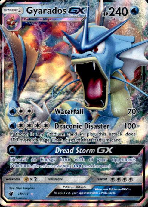 Pokemon Crimson Invasion Ultra Rare Gyarados GX #18 - Walmart.com