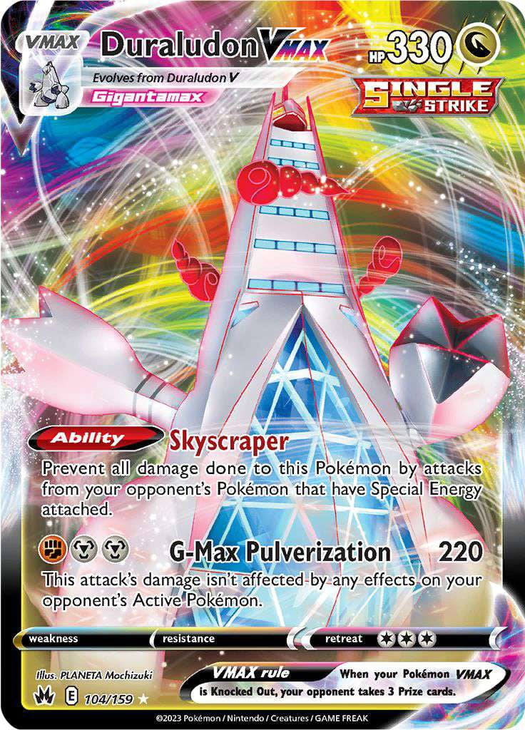 Pokemon Crown Zenith Holo Rare Duraludon VMAX #104 - Walmart.com
