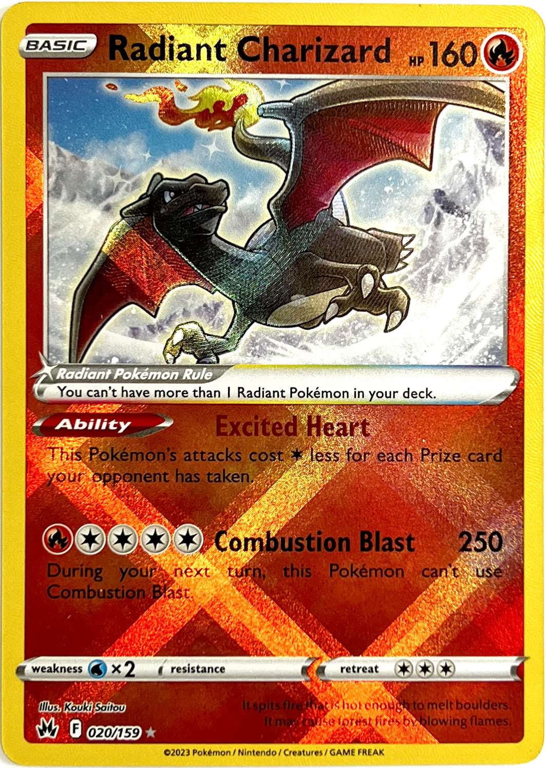 Pokemon Crown Zenith Radiant Rare Radiant Charizard #20 - Walmart.com
