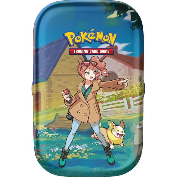 Pokemon Crown Zenith Sonia with Yamper Mini Tin Set (2 Booster Packs ...