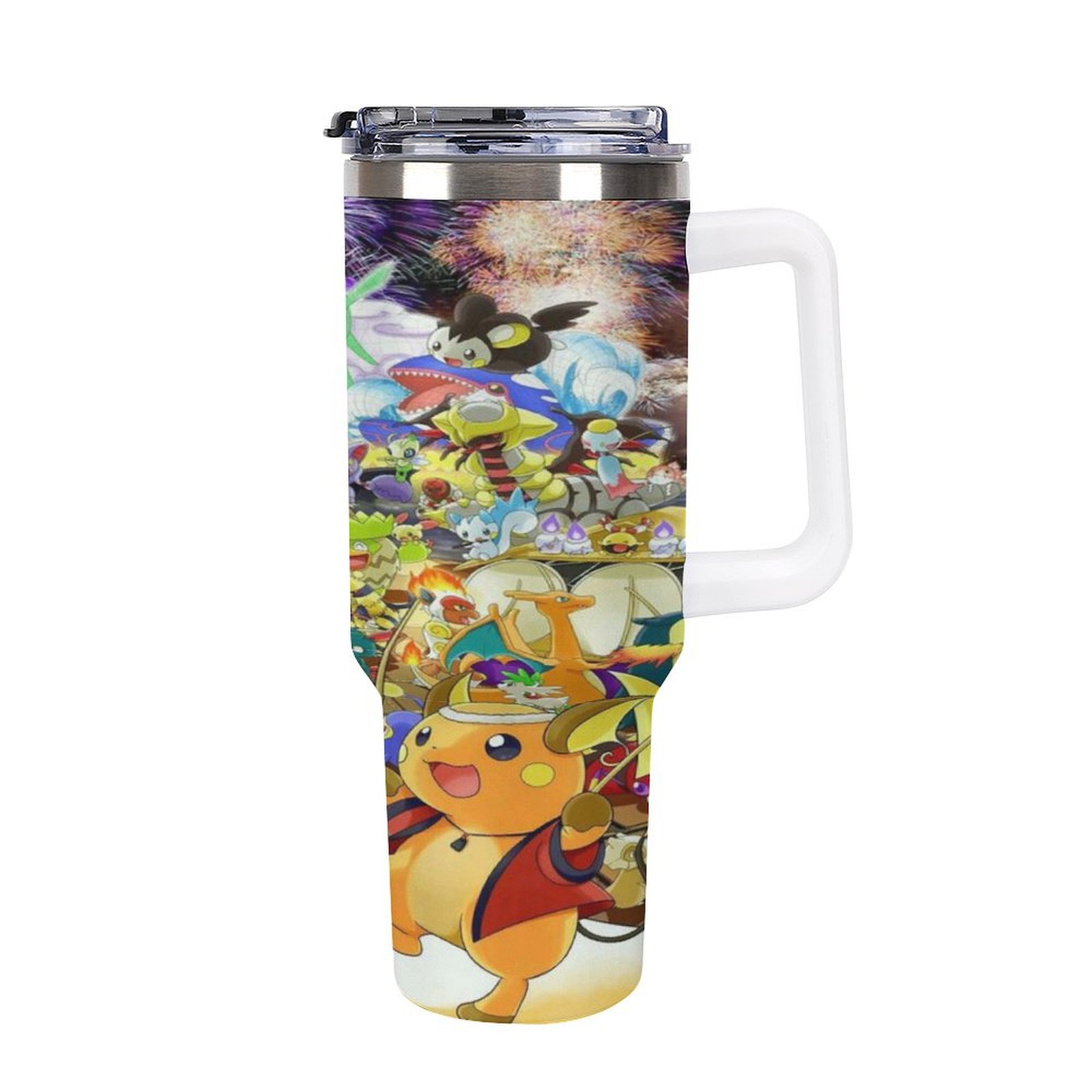 Pokemon Custom H2.0 FlowState 40oz with handle Stainless Steel Vacuum ...