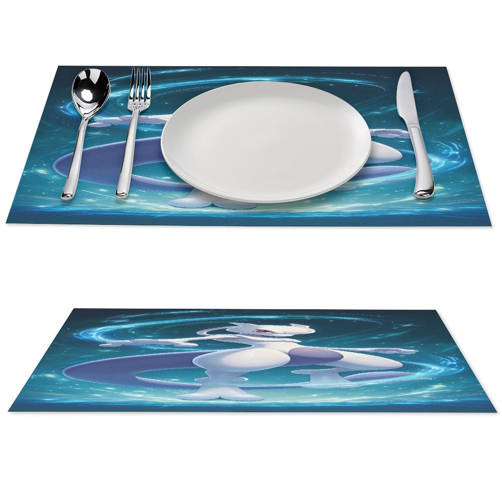 Pokemon Cute cartoon table mat non-slip heat-resistant washable 2 PCS ...