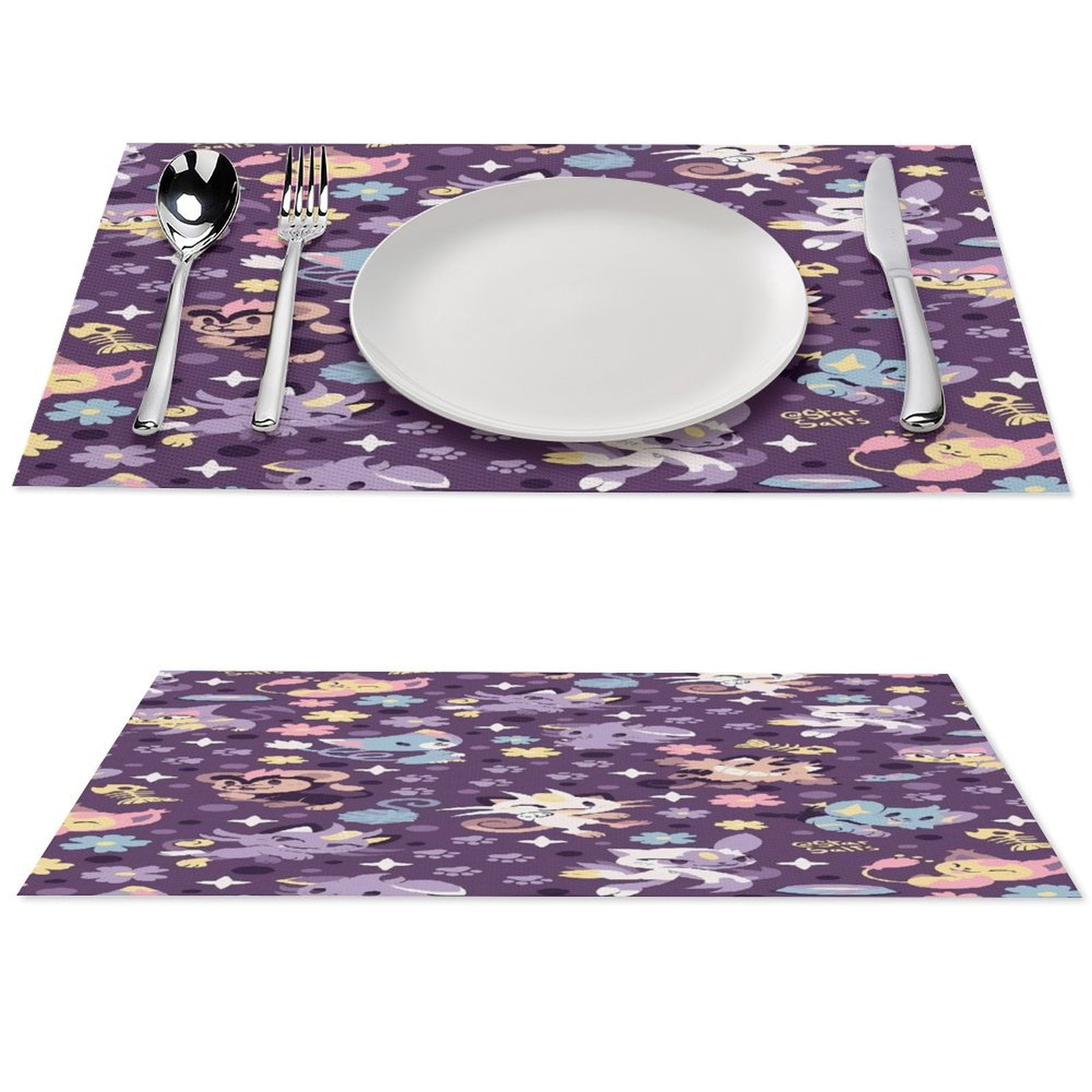 Pokemon Cute cartoon table mat non-slip heat-resistant washable 6 PCS - Walmart.com