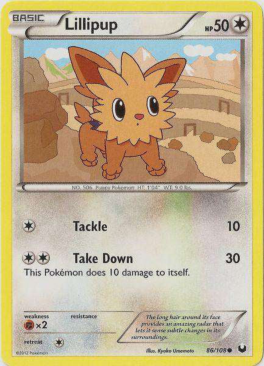 Lillipup Pokemon Card