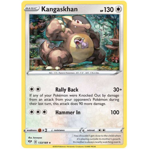Pokemon Darkness Ablaze Kangaskhan #133 - Walmart Business Supplies