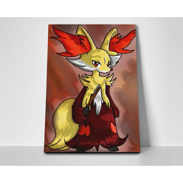 Pokemon Delphox Poster or Wrapped Canvas - Walmart.com