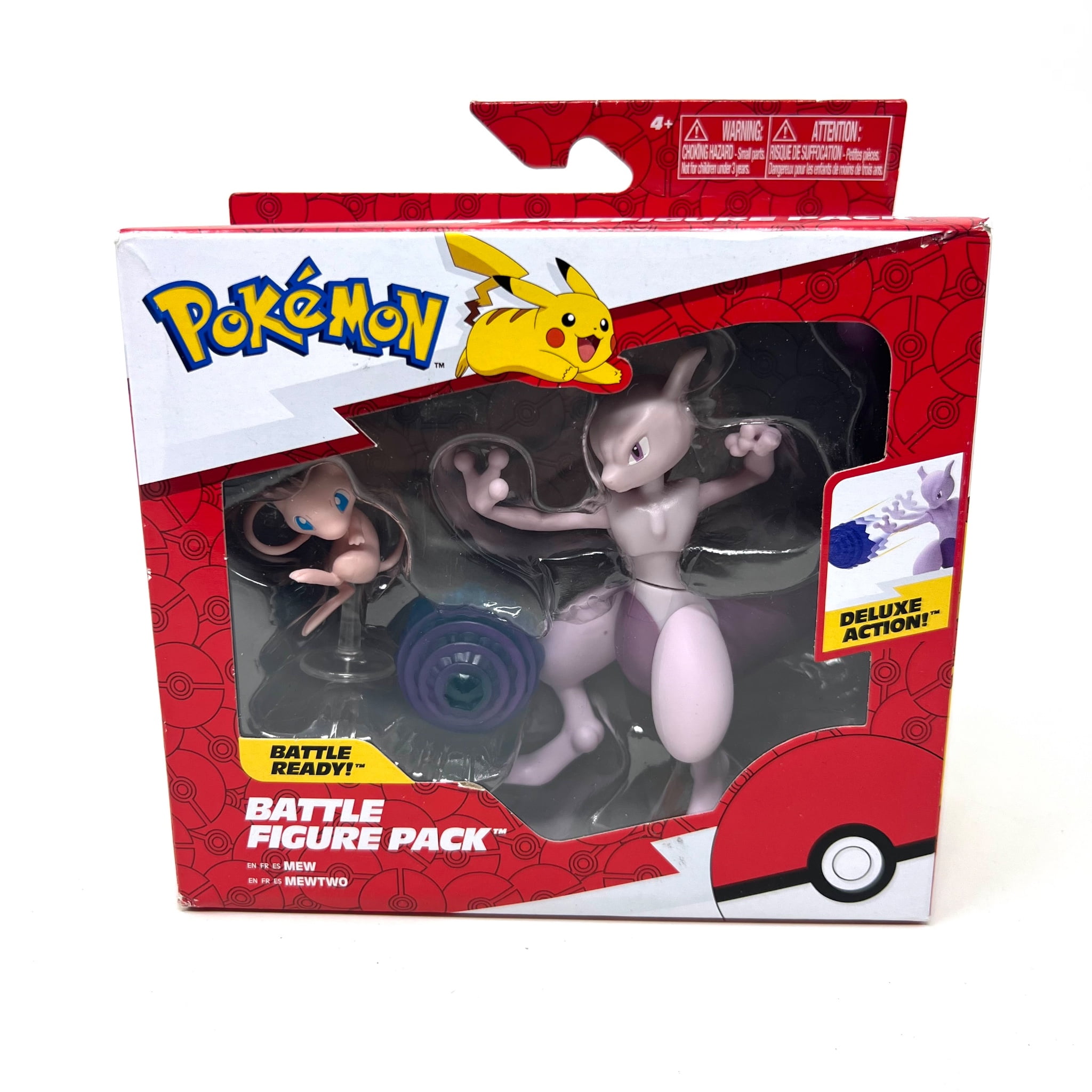 Pokemon Deluxe Action Battle Ready Battle figure pack Mew & Mewtwo ...