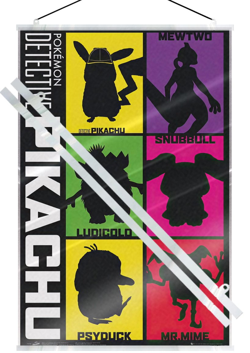 Pokemon: Detective Pikachu - Movie Poster (Character Grid) (Size: 24" x ...