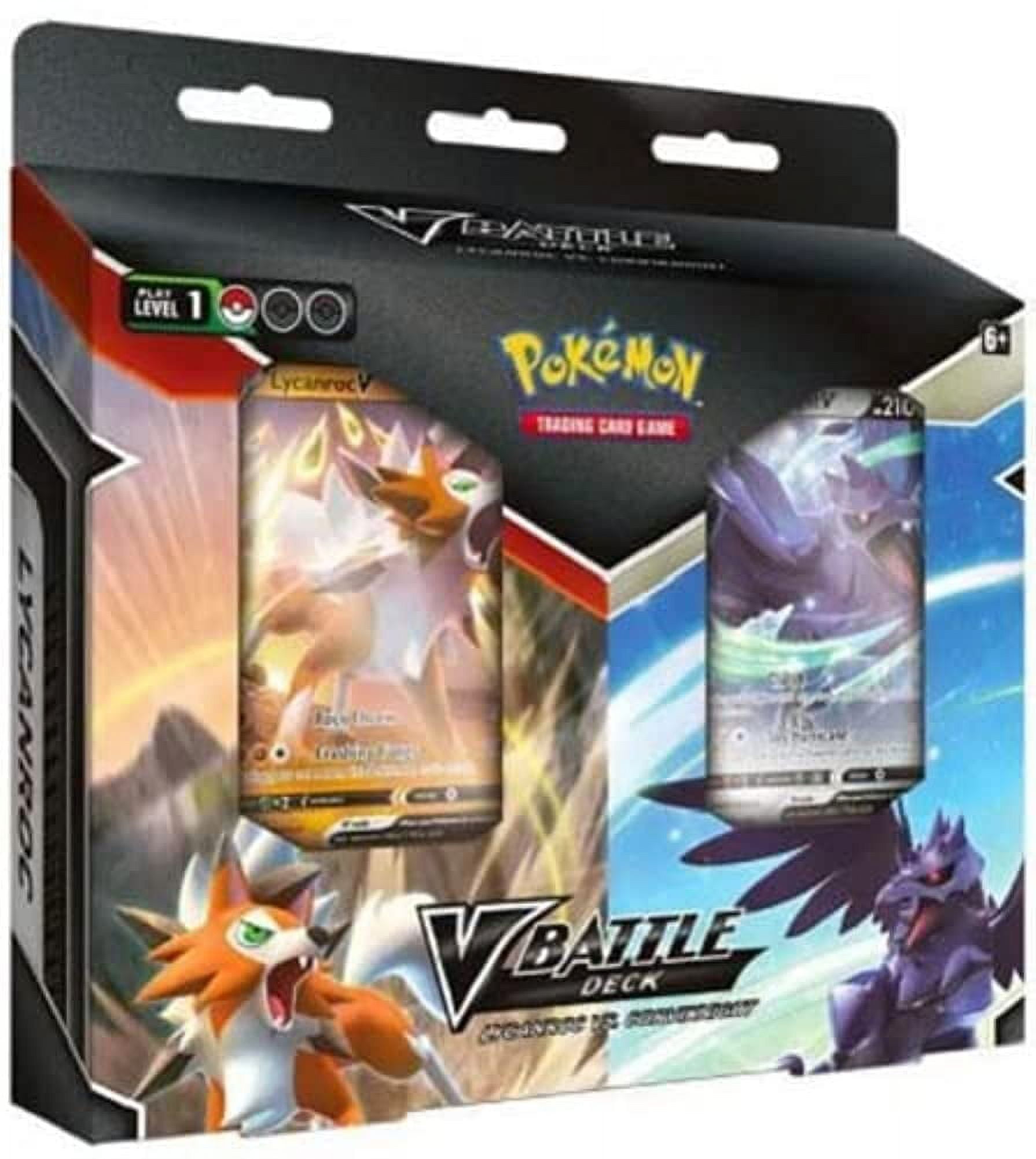 Pokemon Double Battle Deck Bundle, Corviknight V vs Lycanroc V, 128 ...
