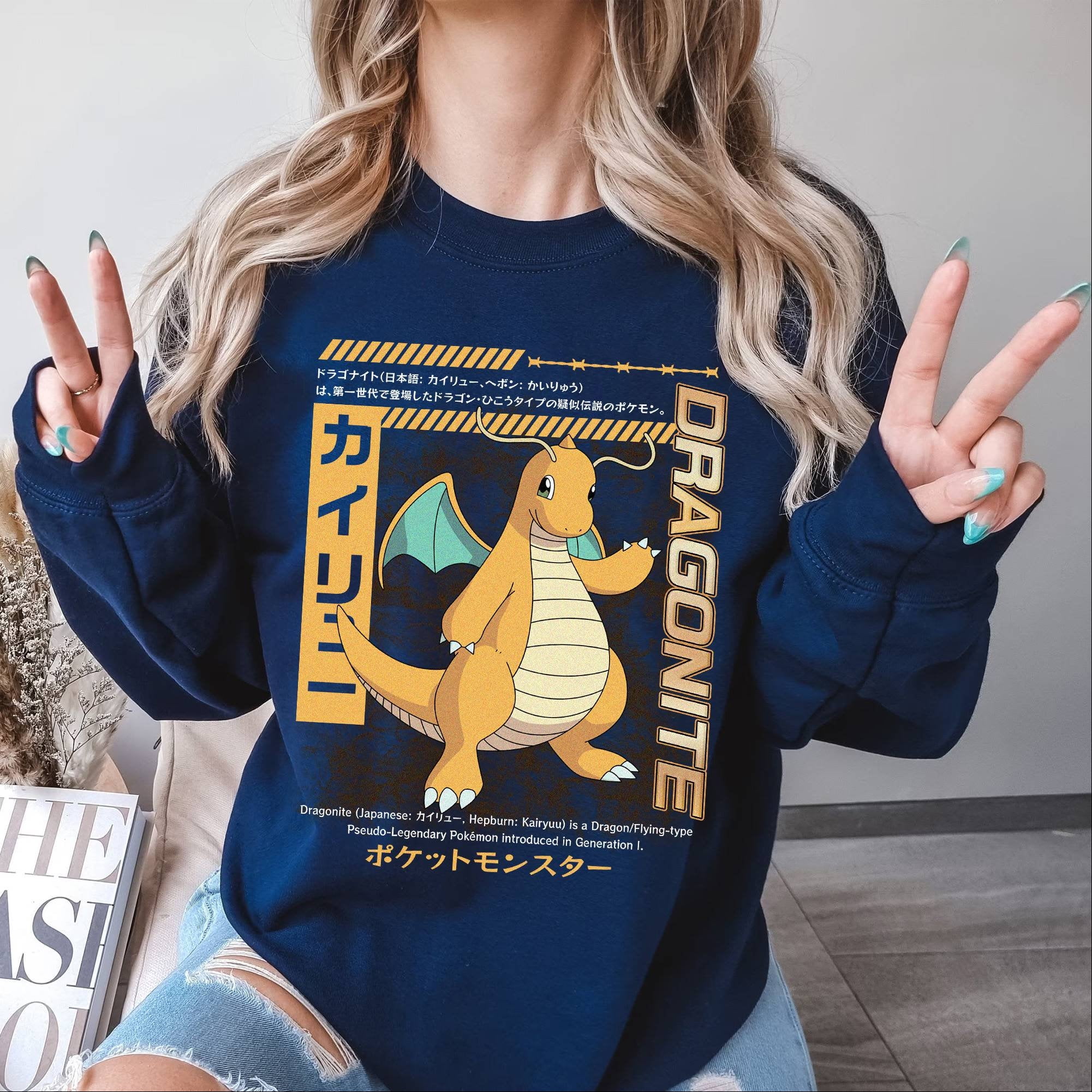 Pokemon Dragonite Dragonair T-Shirt, Pokemon Dragon Type Element Shirt ...