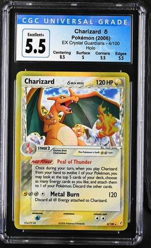 Pokemon EX Crystal Guardians Charizard (CGC 5.5) - Walmart.com
